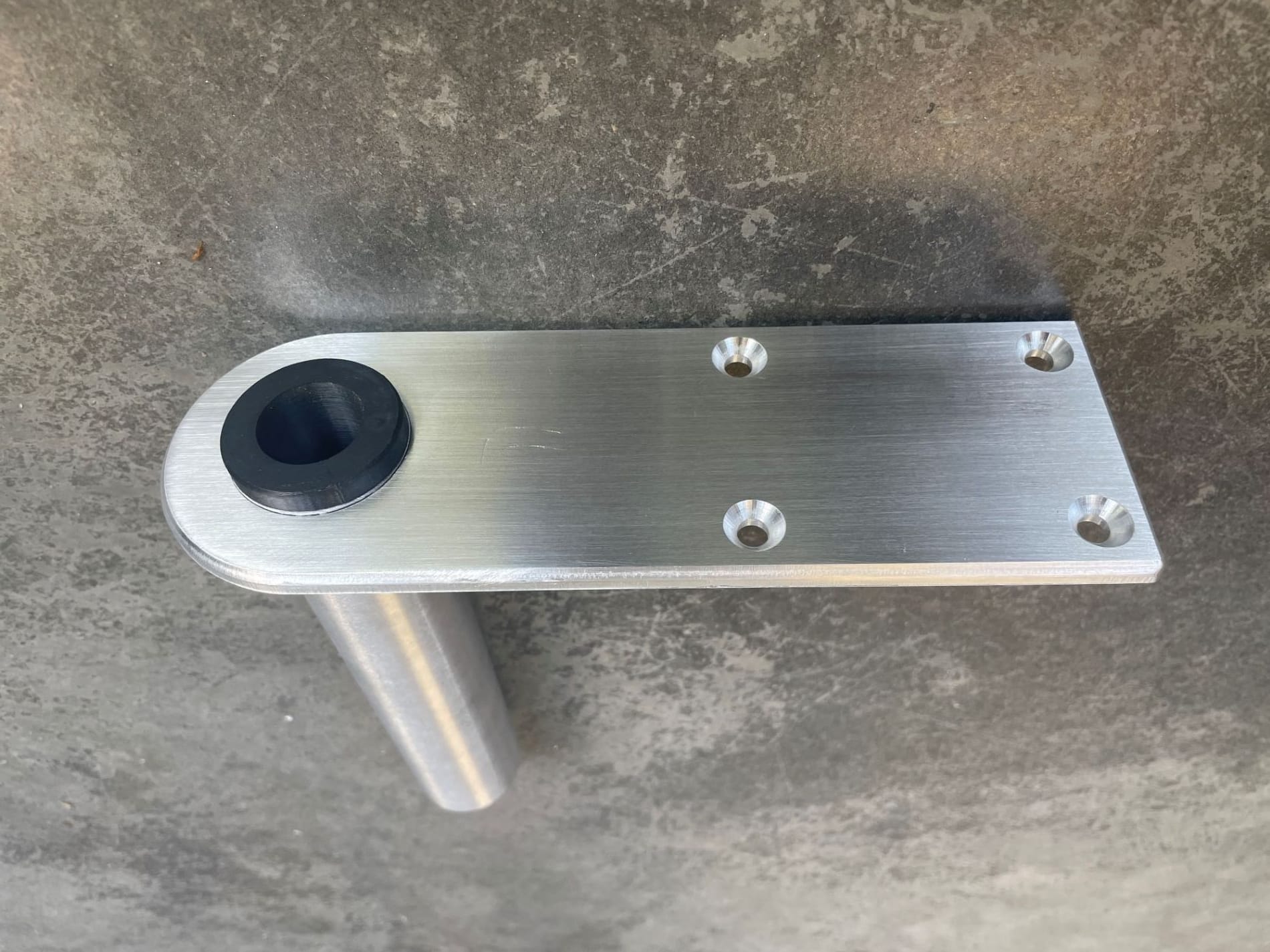 Cajun Anchor Bracket Offset Deck Flush Mount Halk Marine