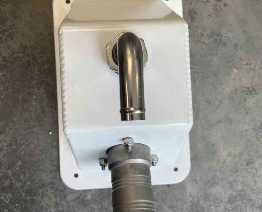 Bay Stealth Fuel Fill Recessed Pocket - Halk Marine Fabrication & Design
