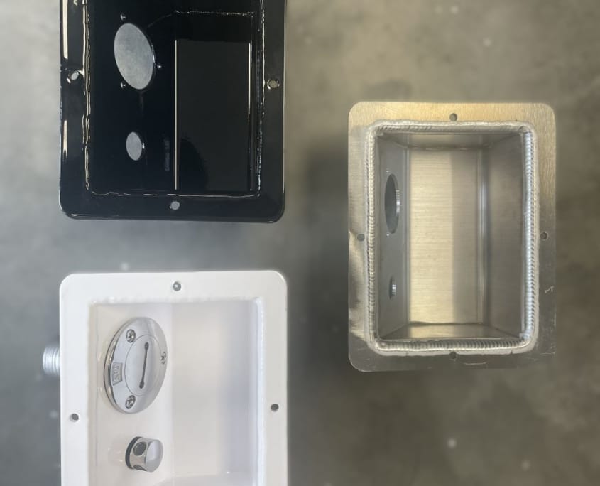 Pontoon Fuel Fill Recessed Pocket w/ Vent - Halk Marine Fabrication ...